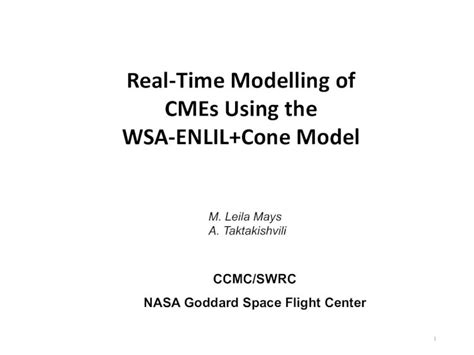 Pdf Real Time Modelling Of Cmes Using The Wsa Enlil Schematic Description 6 Enlil Model
