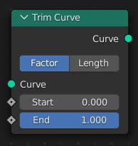 Trim Curve Node Blender Manual