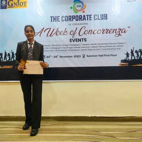 Priyanshi Gupta On Linkedin One Lil Step Towards Corporate World🏆 Gniotcsdc