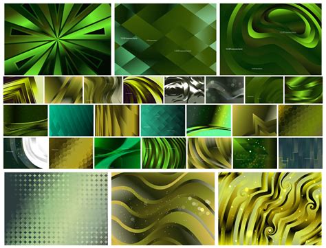 Dark Green Gradient Masterpieces A Spectrum Of Creativity