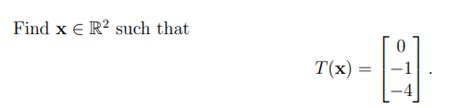 Solved Points Let T R R Be A Linear Transformation Chegg