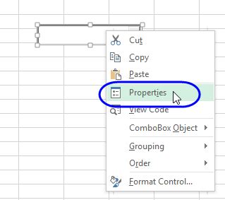 Excel Worksheet Combo Boxes For Easier Data Entry