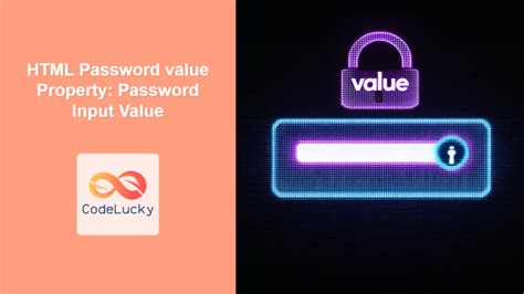 Html Password Pattern Property Password Input Pattern Codelucky