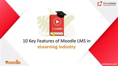 Ppt 10 Key Features Of Moodle Lms In Elearning Industry Powerpoint