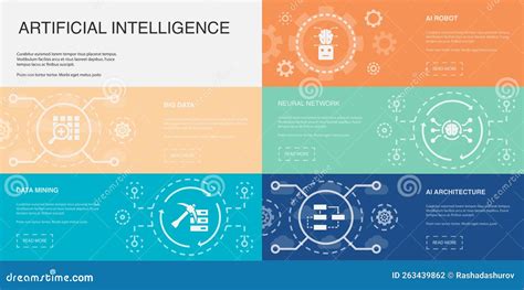 big data data mining ai robot stock vector illustration of online