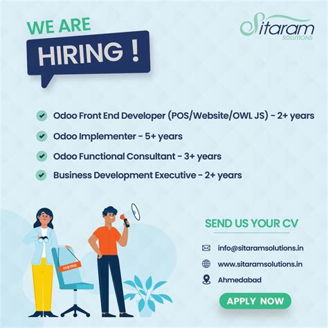 Sitaram Solutions On Linkedin Sitaramsolutions Hiringnow Odoo