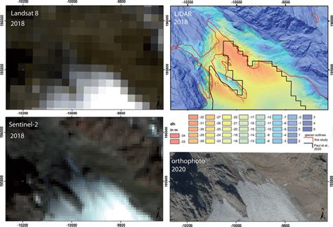The Comparison Of The Landsat 8 Sentinel 2 And Lidar Images Download Scientific Diagram