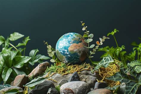 Планета Земля окружена природой и растительностью | Бесплатно Фото