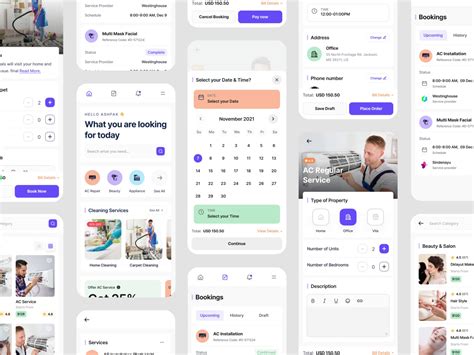 Home Service Ui Kit Doorhub By Ashfak Ahmed Sayem On Dribbble