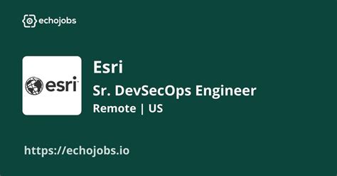 esri is hiring sr devsecops engineer aws usd 114k 187k remote us