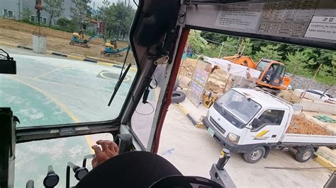 온양아산중장비학원 기중기 실기시험 작업레버 조작영상 Youtube