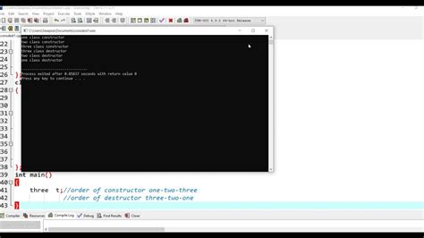 Multiple Inheritance Constructor And Destructor Calls Youtube