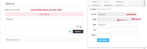 Some Field Values Were Not Valid When Commenting How To And