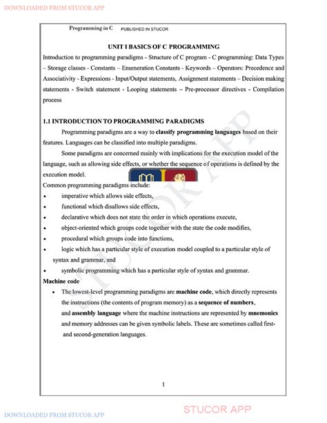 Programming In C Define Directive Global Declaration Sectionglobal