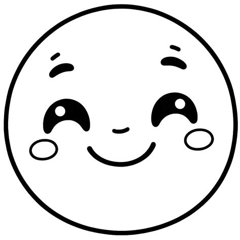 Emojis Dibujos Feliz Para Pintar