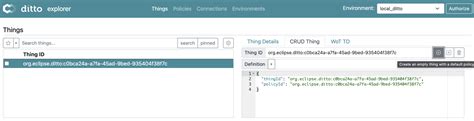 401 unauthorized when i try to create connection on ditto explorer ui
