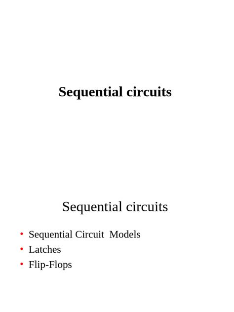 3 Sequential Circuits Pdf Electrical Circuits Digital Technology 3 Sequential Circuits Pdf Electrical Circuits Digital Technology