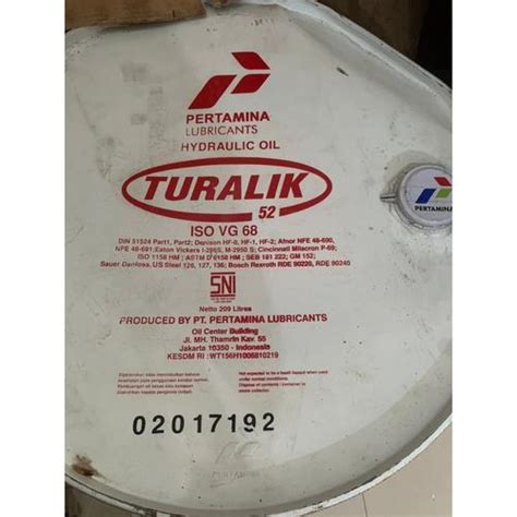 Jual Pertamina Turalik 52 Iso Vg68 Oli Hidrolik 20 Liter Jakarta Barat Oli Makmur Tokopedia