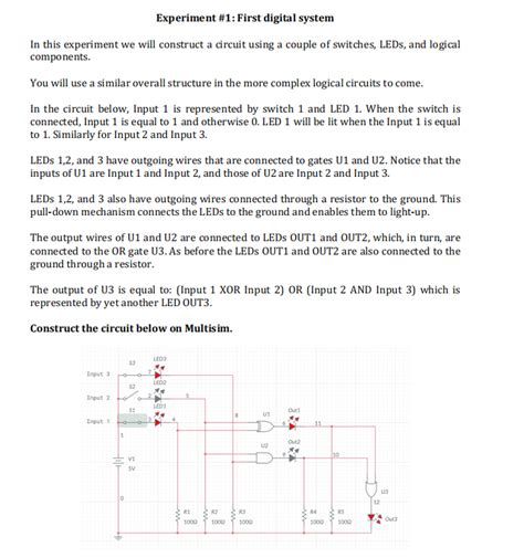 solved experiment 1 first digital system in this