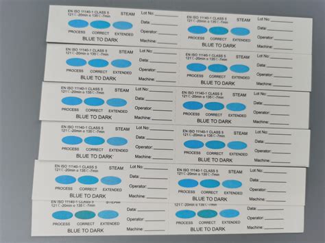 Medical Supply Autoclave Indicator Plasma Sterilization Card Label