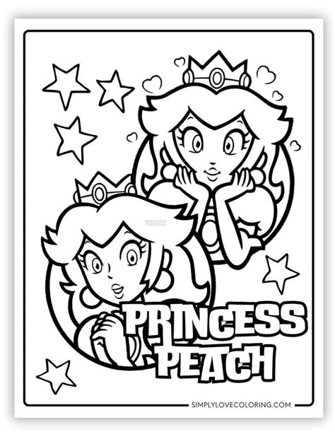 Princess Peach Printables Princess Peach Coloring Pages Printable Xjzv