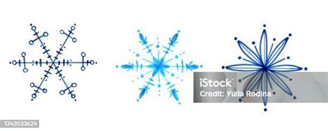 흰색 배경에 파란색 눈송이 격리된 수채화 손 페인팅 일러스트 12월에 대한 스톡 벡터 아트 및 기타 이미지 12월 개체 그룹 겨울 Istock