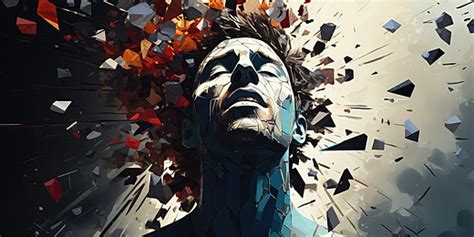 Abstract Portrait With Geometric Shapes Background Abstract Geometric Shapes Background Image