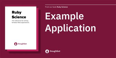 example application ruby science by thoughtbot