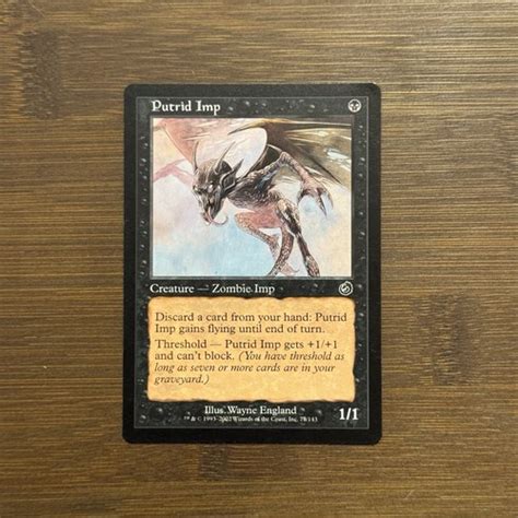 Putrid Imp Torment Regular Mtg Magic The Gathering Card Ebay