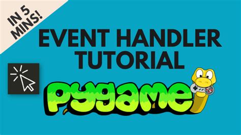 how to use the pygame event handler coding with russ