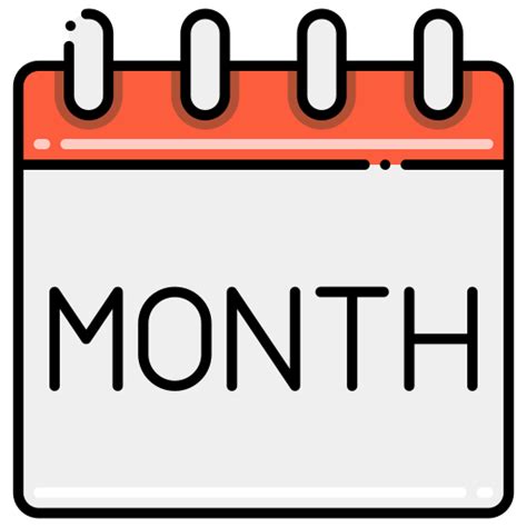 Month Flaticons Lineal Color Icon