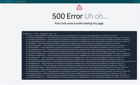🐛 bug astro supabase unexpected token get · issue 3598