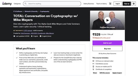 9 Best Cryptography Courses Online With Self Paced Classes Tangolearn