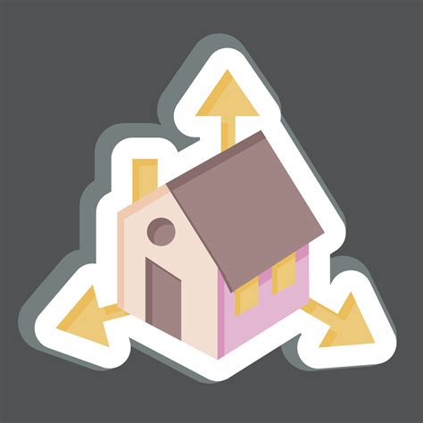 Sticker Architectural Design Related To 3d Visualization Symbol Simple Design Editable Simple