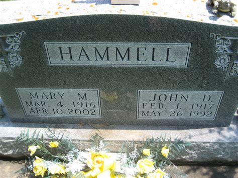 John Daniel Hammell 1917 1992 Memorial Find A Grave