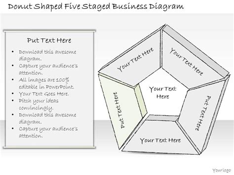 Business Ppt Diagram Donut Shaped Five Staged Business Diagram Powerpoint Templates