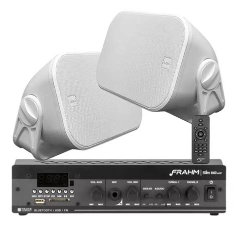 Kit De Sonido Ambiental Slim 1600 Bluetooth App 02 Bsa Aw4 Cajas