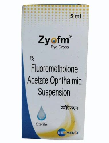 5ml Fluorometholone Acetate Ophthalmic Suspension Strength 01 Wv