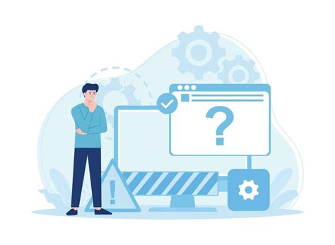 Computer Damage Problems Concept Flat Illustration Vector Art At Vecteezy