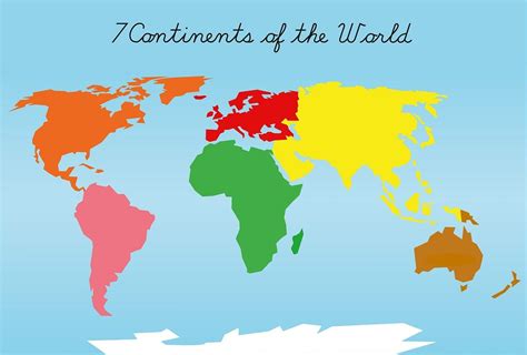 Printable Map Of The Seven Continents Printable Free Templates