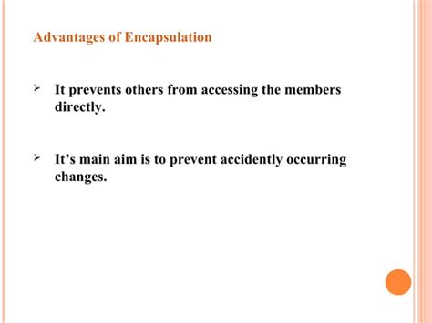 C Encapsulation Ppt