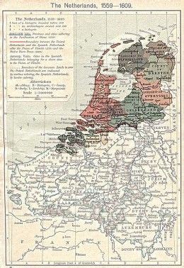Map Of The Dutch Republic 1559 1609 Historical Map Netherlands