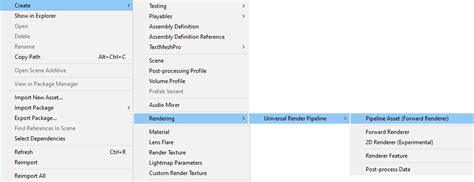 Customizing Urp Asset Settings 20193 Unity Learn