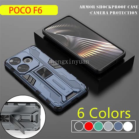 Casing For Xiaomi POCO F Pro G Case Armor Stlye TPU Soft Rubber Bracket Cover For POCOF