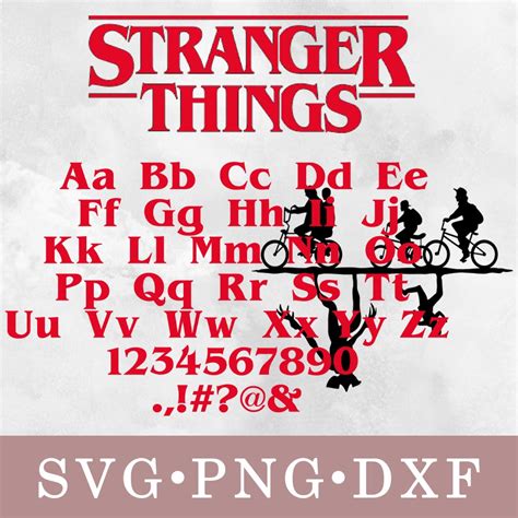 Stranger Things Font Svg Stranger Things Font Bundle Svg Inspire Uplift