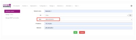 tag option does not appear on administer subnet ocsinventory qanda