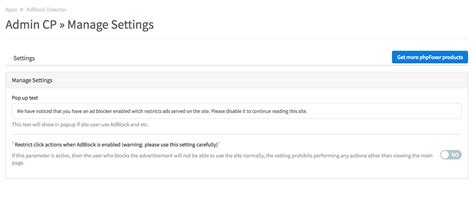 AdBlock Detector PhpFox Store