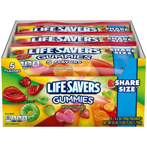 Life Savers Original 5 Flavors Gummy Candy Bulk Pack 42 Oz Life Savers