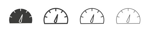 Tachometer Icon Royalty Free Vector Image Vectorstock