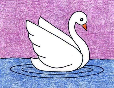 Easy Drawings Of Swans